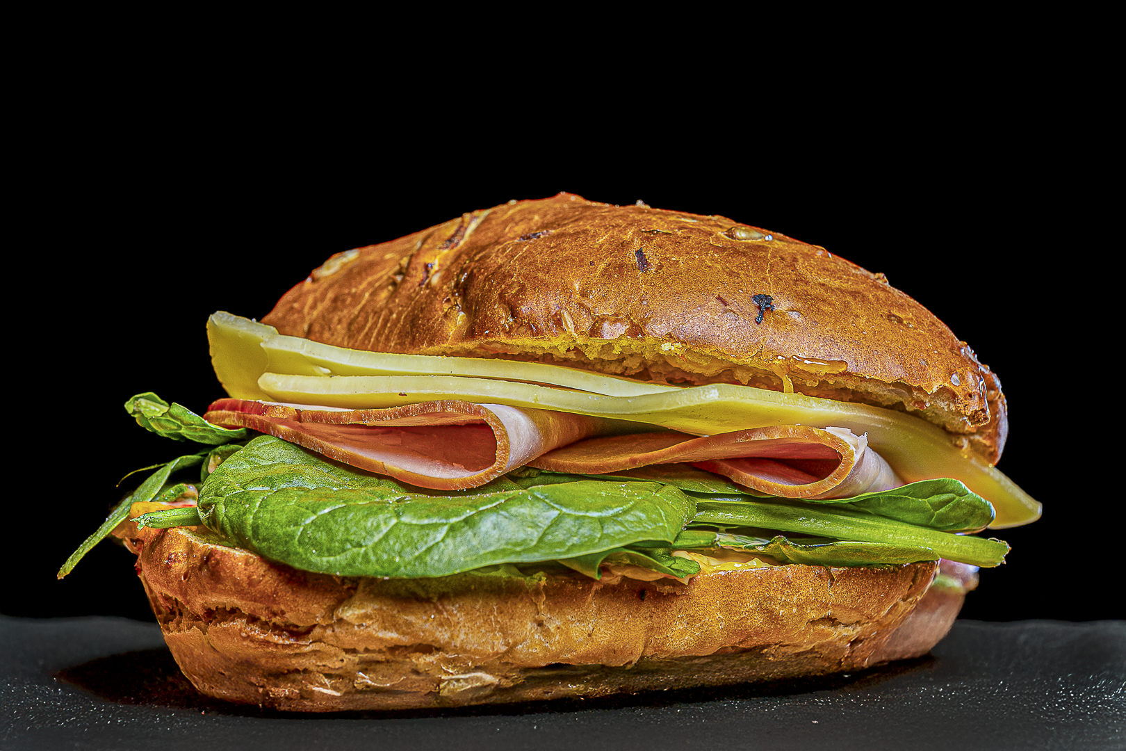 Sandwich med Skinke / Ost | schweizerbageriet.dk